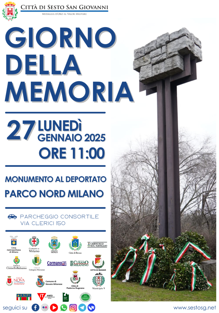 Giorno della Memoria 2025: commemorazione al Monumento al Deportato – PARCO NORD MILANO
