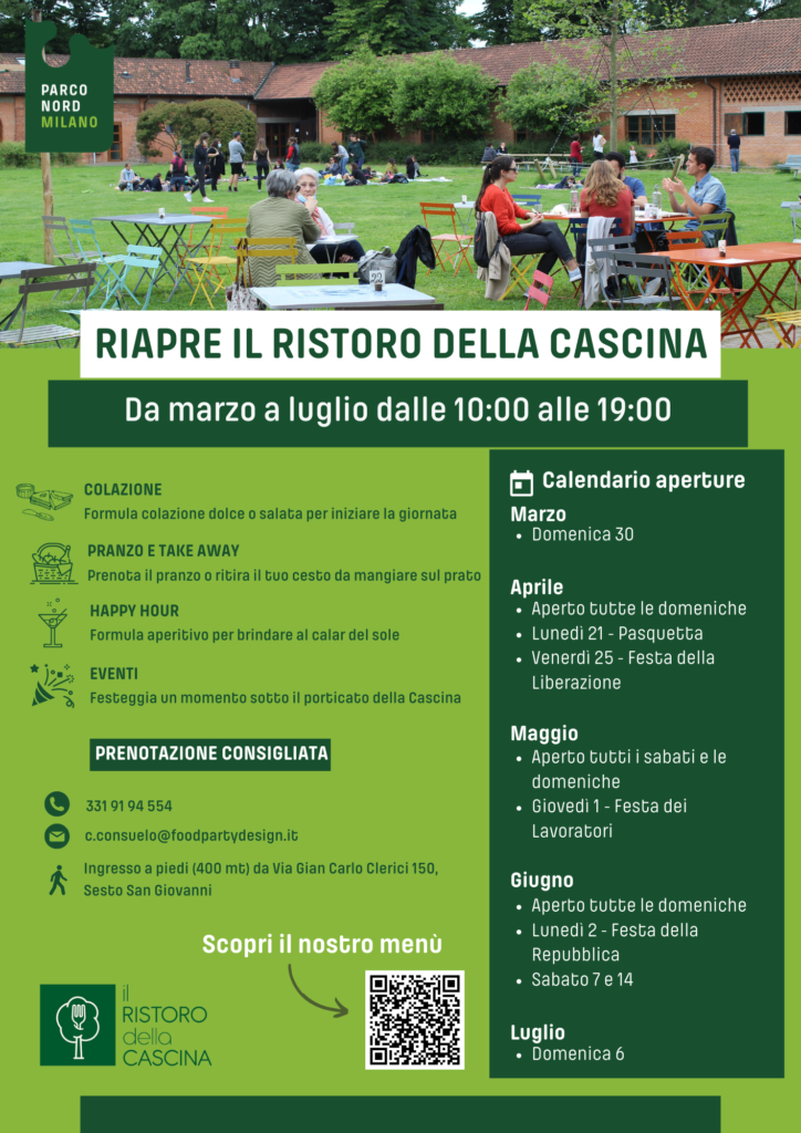 Riapre il Punto ristoro della Cascina – PARCO NORD MILANO