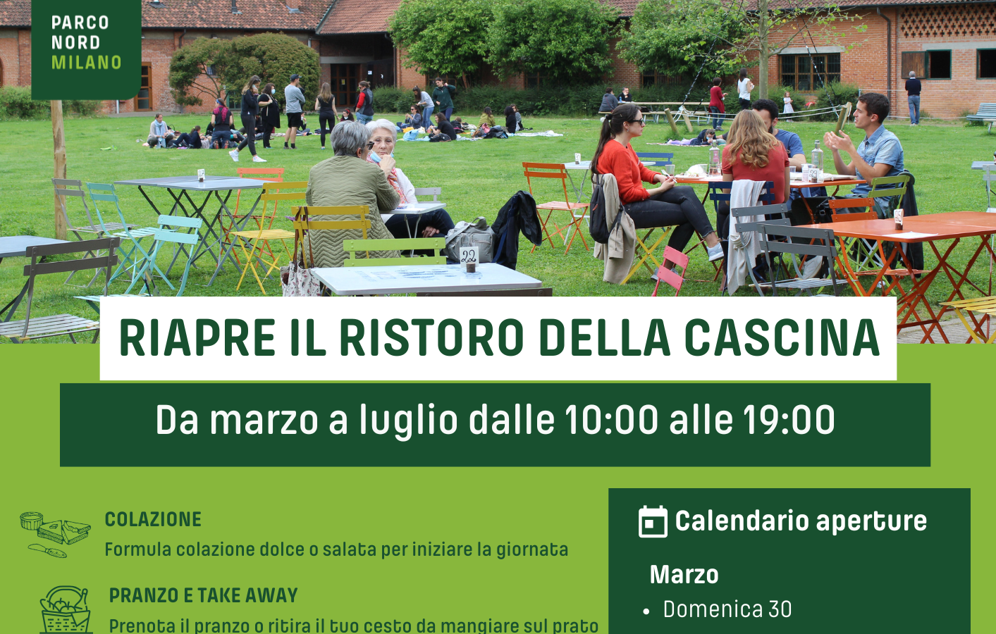Riapre il Punto ristoro della Cascina – PARCO NORD MILANO